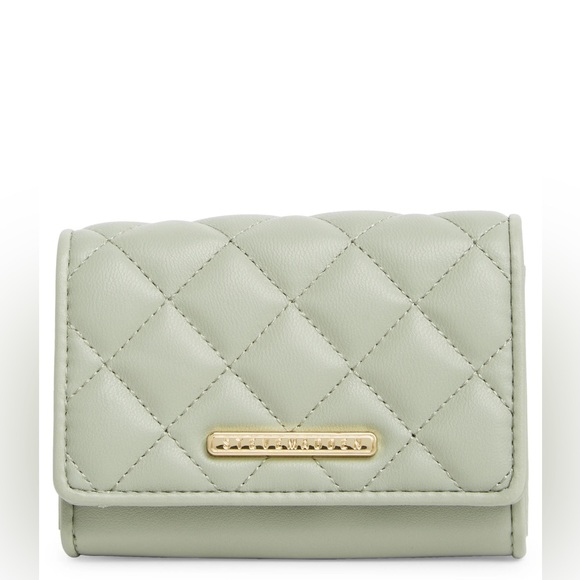 Steve Madden | Bags | Nwt Steve Madden Brett Compact Quilted Wallet In ...